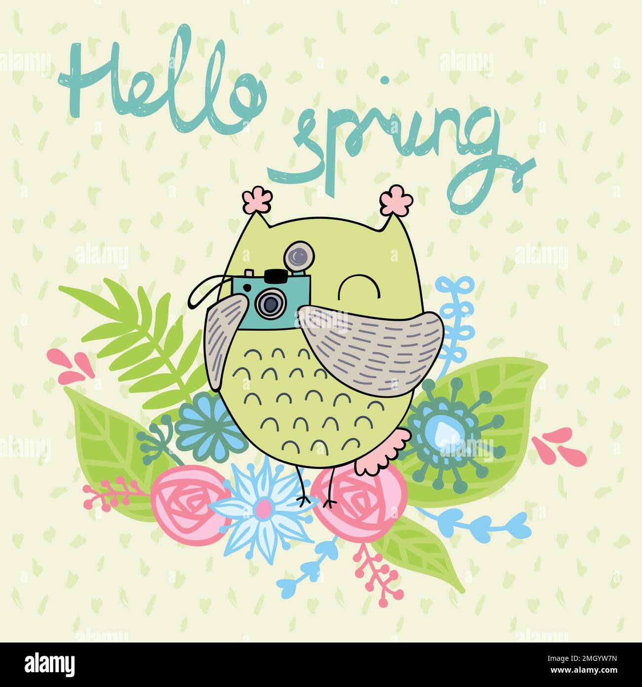 Vector cartoon owl Stock Vector Image & Art - Alamy