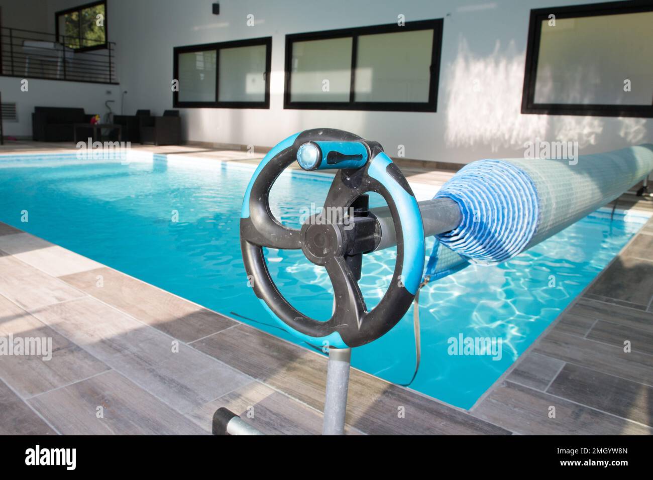 Solar pool cover hi-res stock photography and images - Alamy