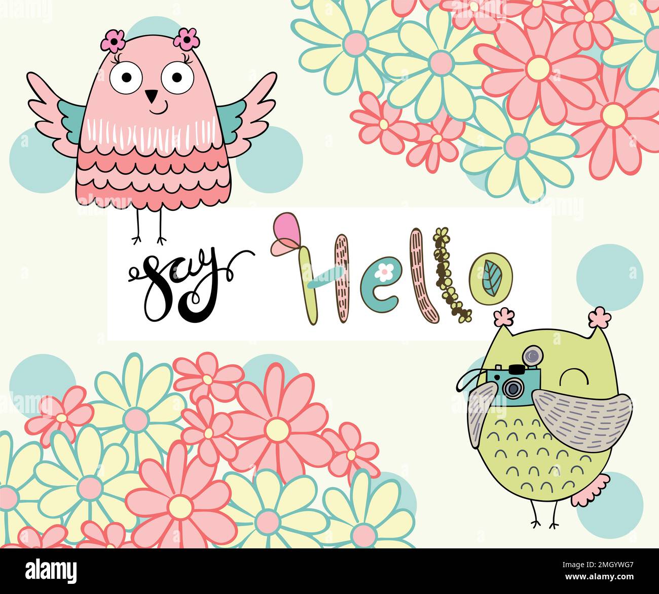 Vector cartoon owl Stock Vector Image & Art - Alamy