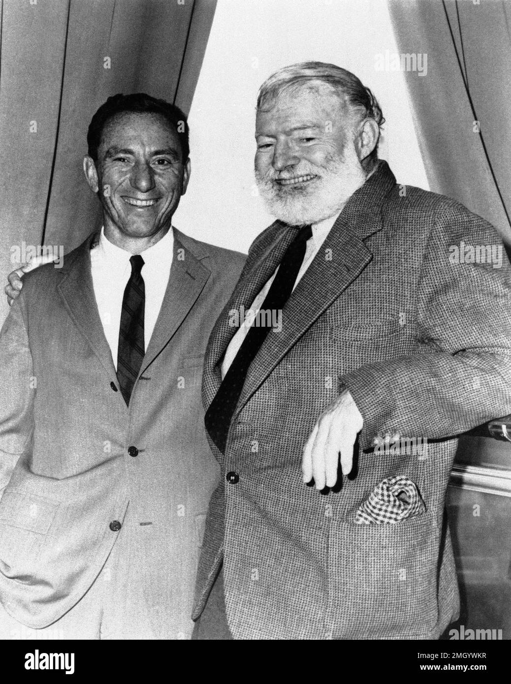 FILE - In this undated file photo, A.E. Hotchner, left, and author ...