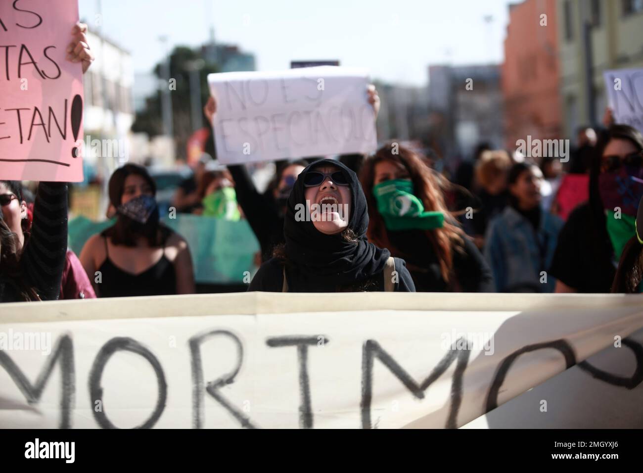 Women gather to demonstrate against gender violence in Ciudad Juarez ...