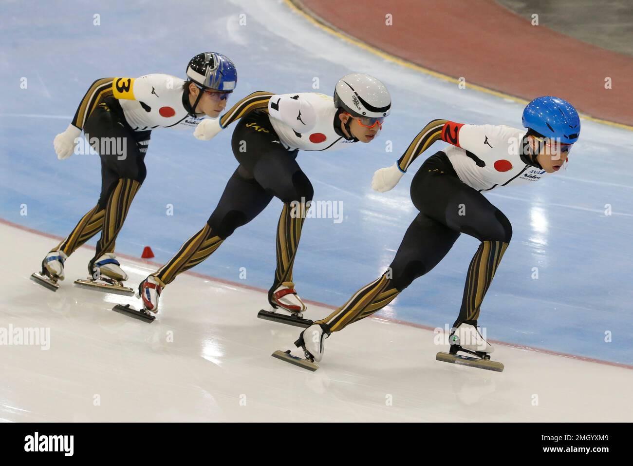 Japan's Shane Williamson, Seitaro Ichinohe and Riku Tsuchiya, from left ...