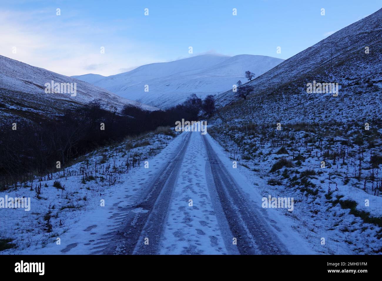 Beinn a' Ghlo massif seen from Glen Tilt in the west, Scottish ...