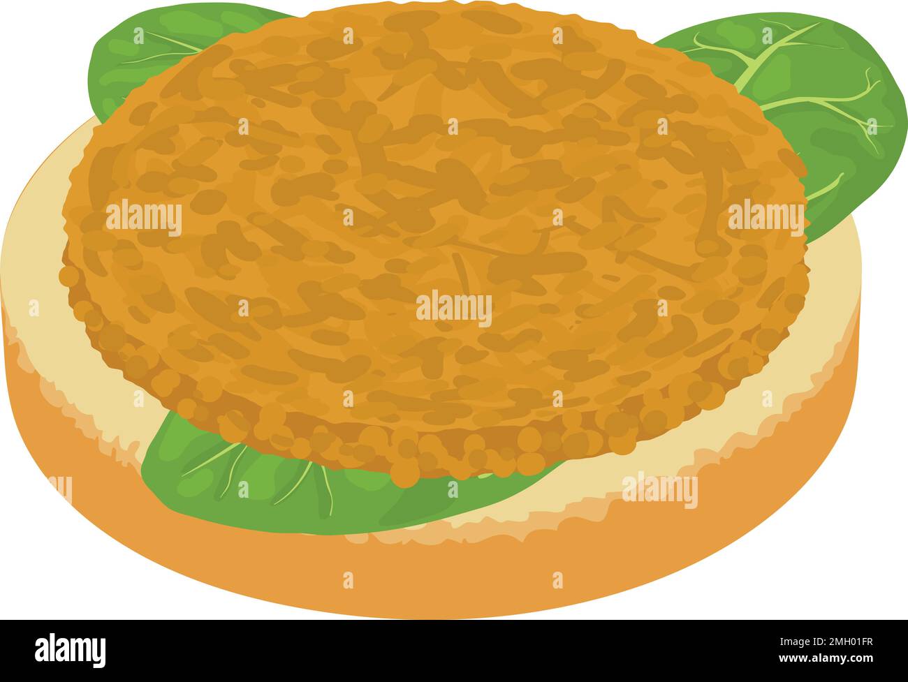 Chicken schnitzel sandwich Stock Vector Images - Alamy
