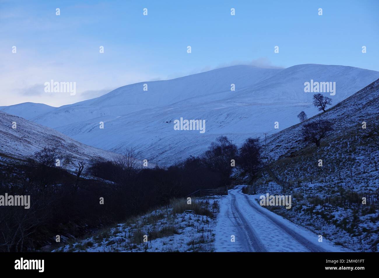 Beinn a' Ghlo massif seen from Glen Tilt in the west, Scottish ...
