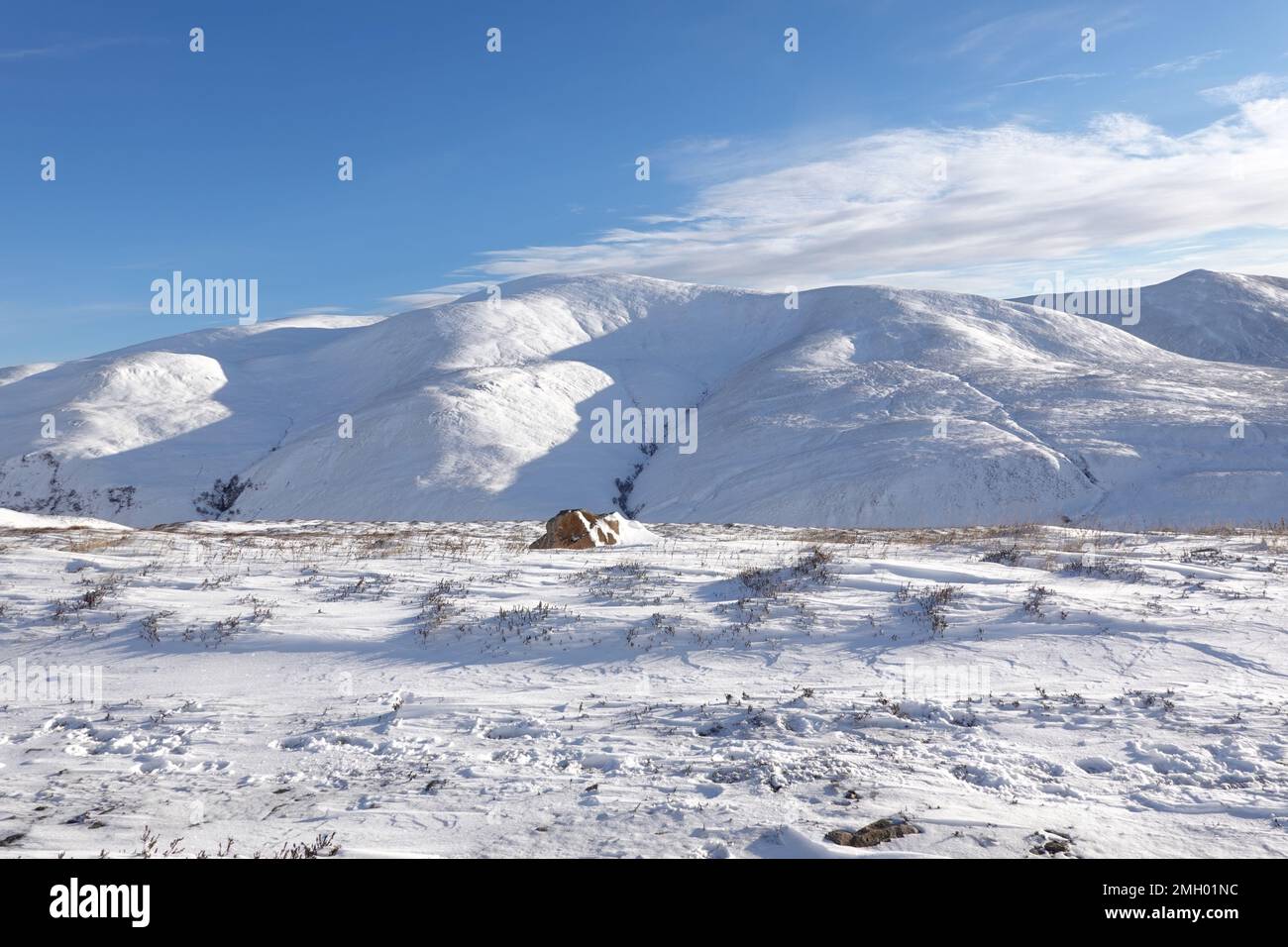 Beinn a' Ghlo massif seen from Glen Tilt in the west, Scottish ...