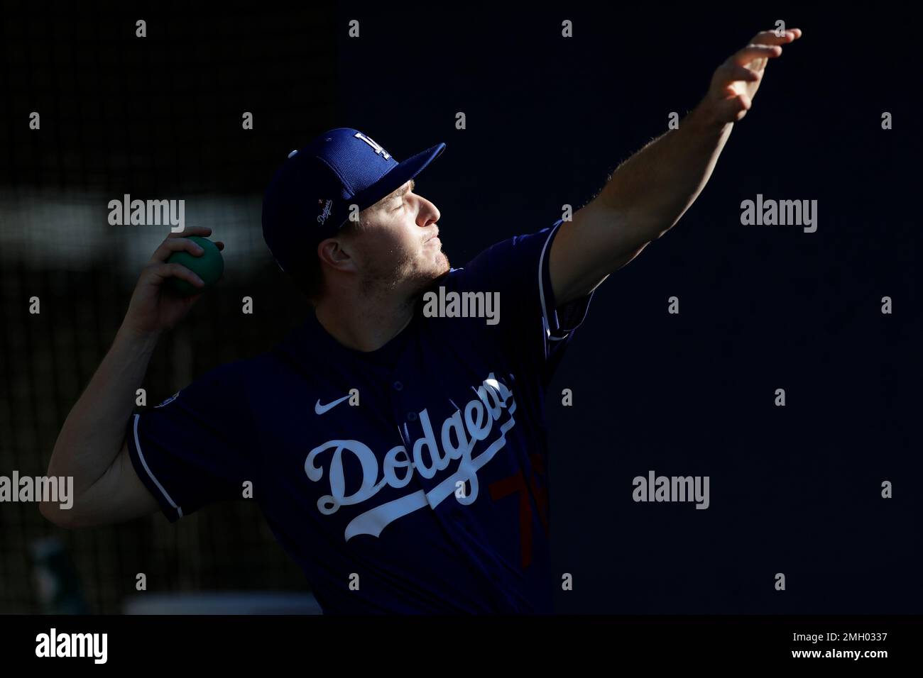 Los Angeles Dodgers relief pitcher Josh Sborz during spring training ...