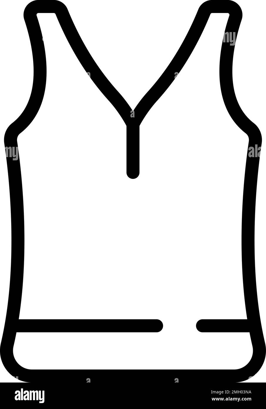 Short shirt icon outline vector. Fashion top. Uniform template Stock ...