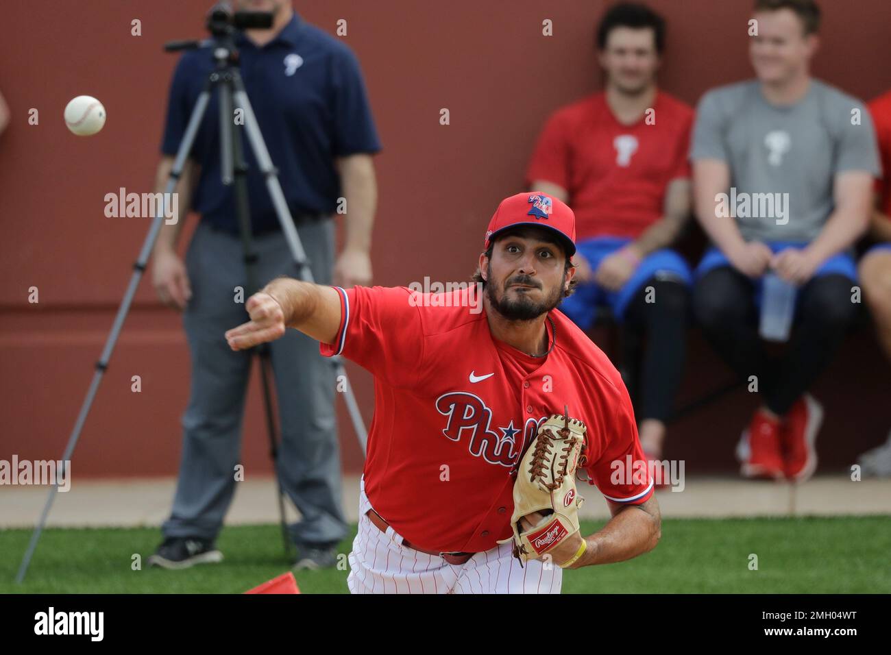 Philadelphia Phillies' Zach Eflin during a spring training baseball ...