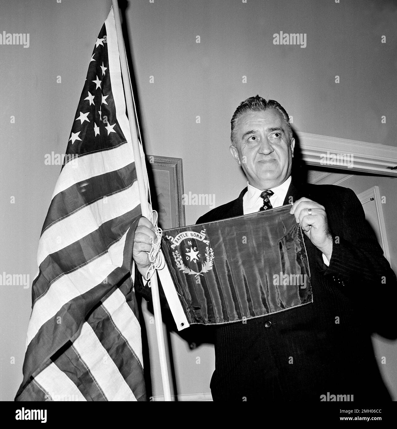 Rep. Walter Baring (D-Nev.) poses in his Washington office with the U.S ...