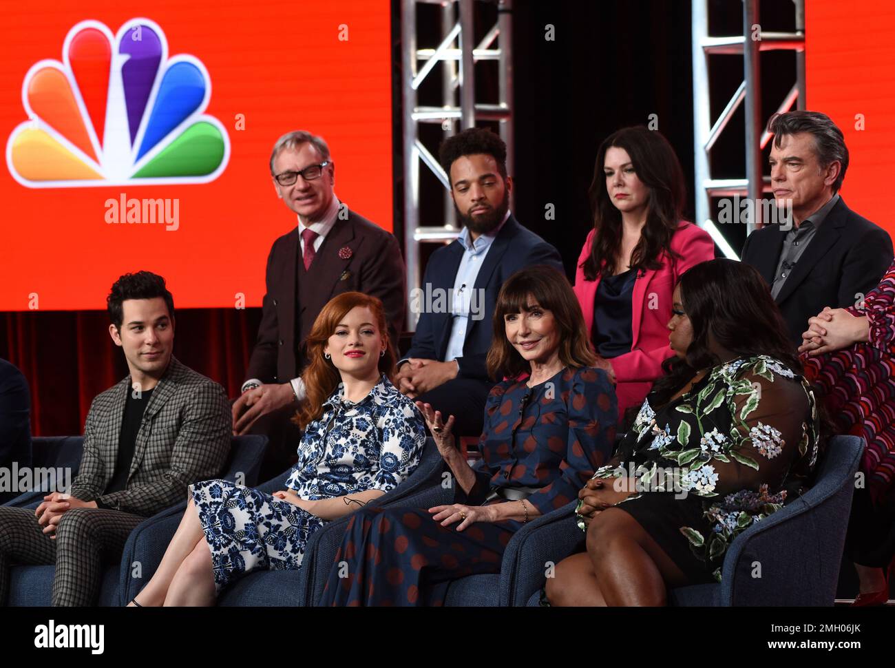 FILE - In this Jan. 11, 2020, file photo, Mary Steenburgen, second from ...