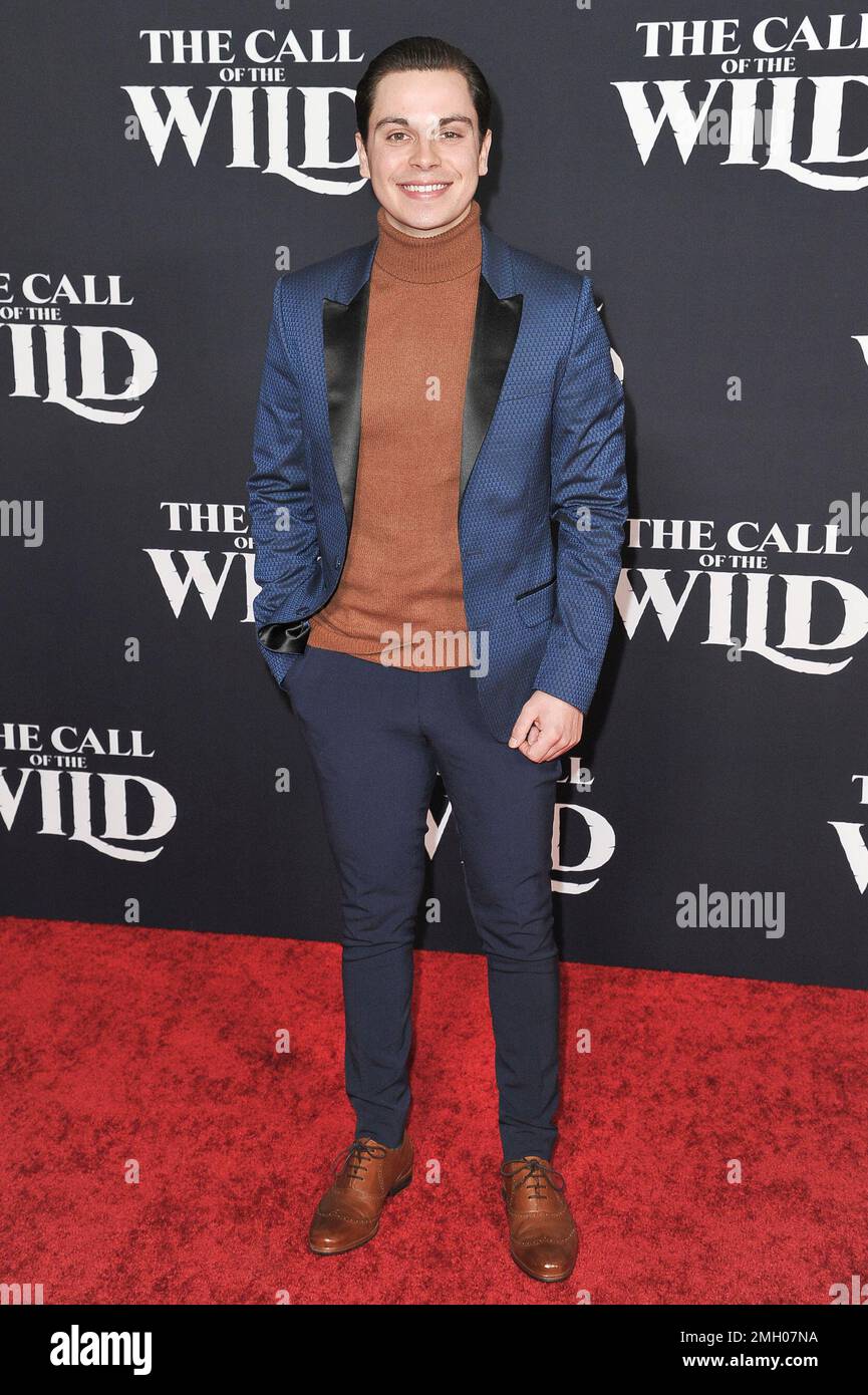 Jake T Austin attends the world premiere of "The Call of the Wild" at ...