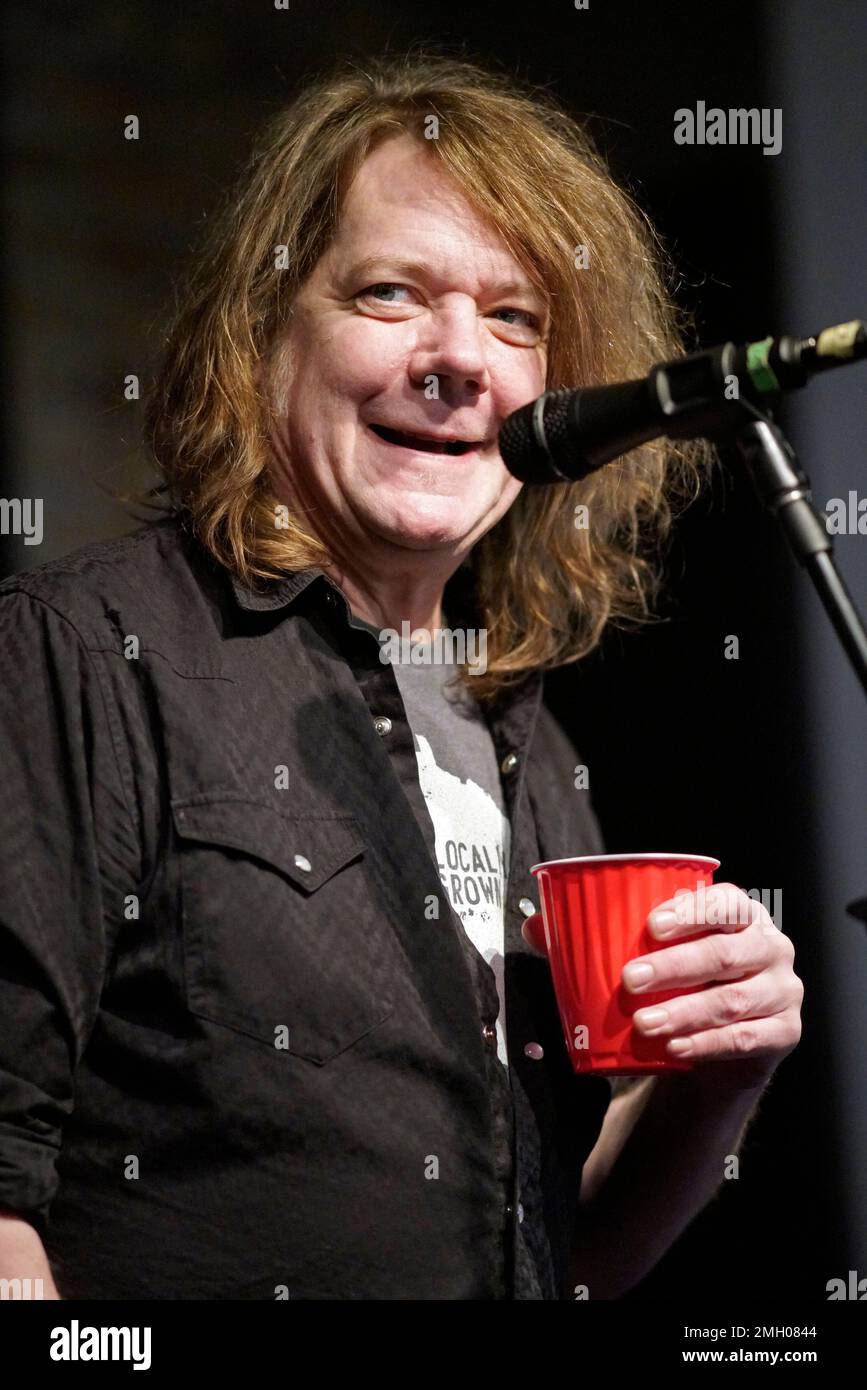 Dave Pirner of Soul Asylum performs on Thursday, Feb. 13, 2020, at GMan ...