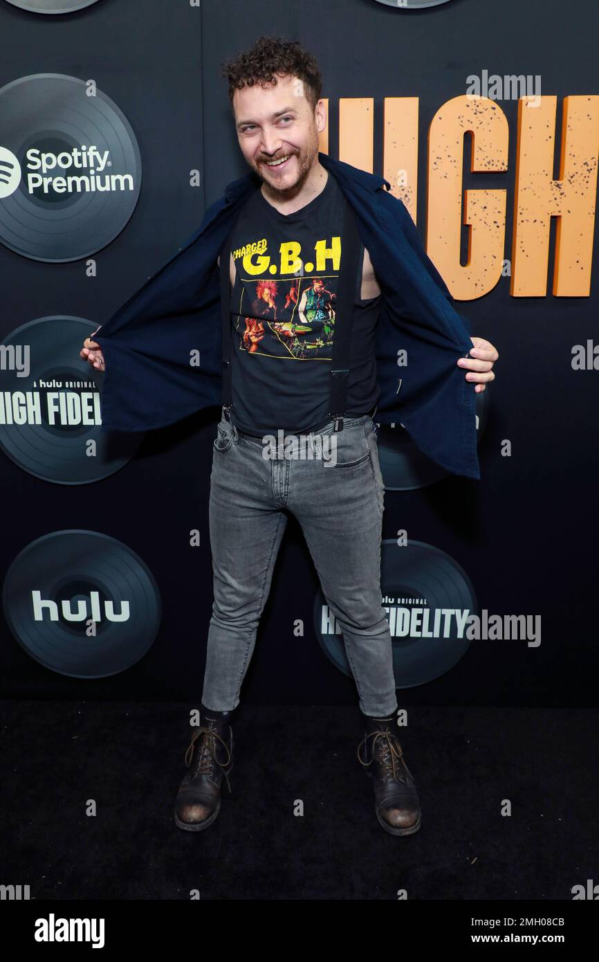 David H. Holmes attends the premiere of Hulu's "High Fidelity" at ...