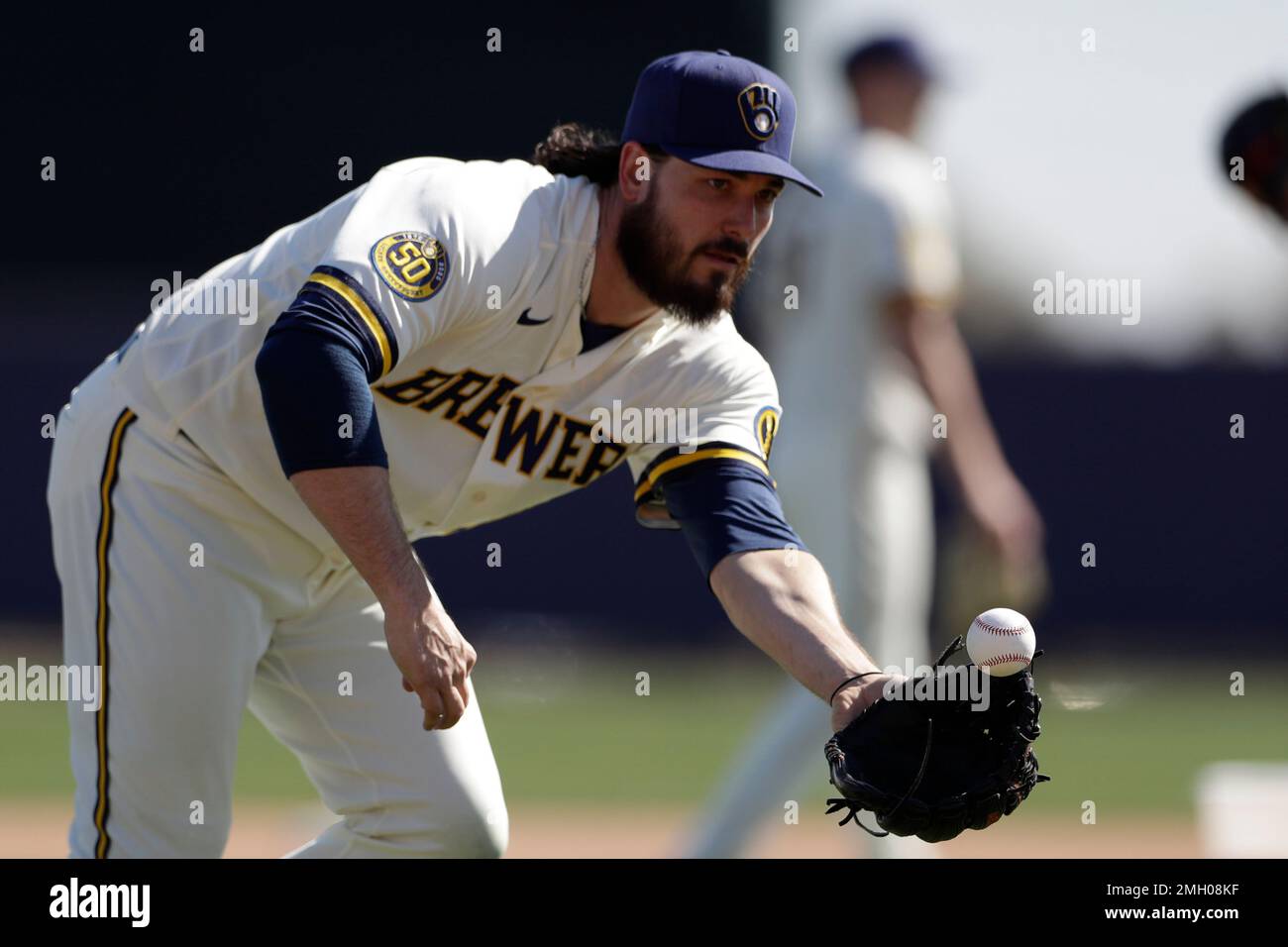 Milwaukee Brewers relief pitcher Ray Black during spring training ...