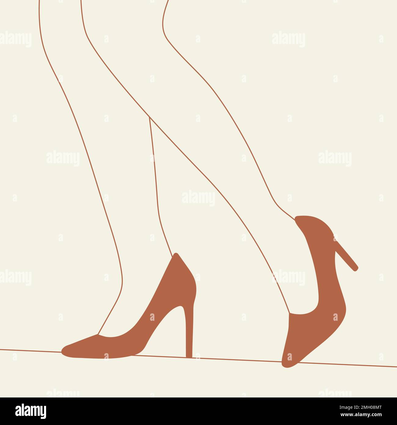 Legs heels Stock Vector Images - Alamy