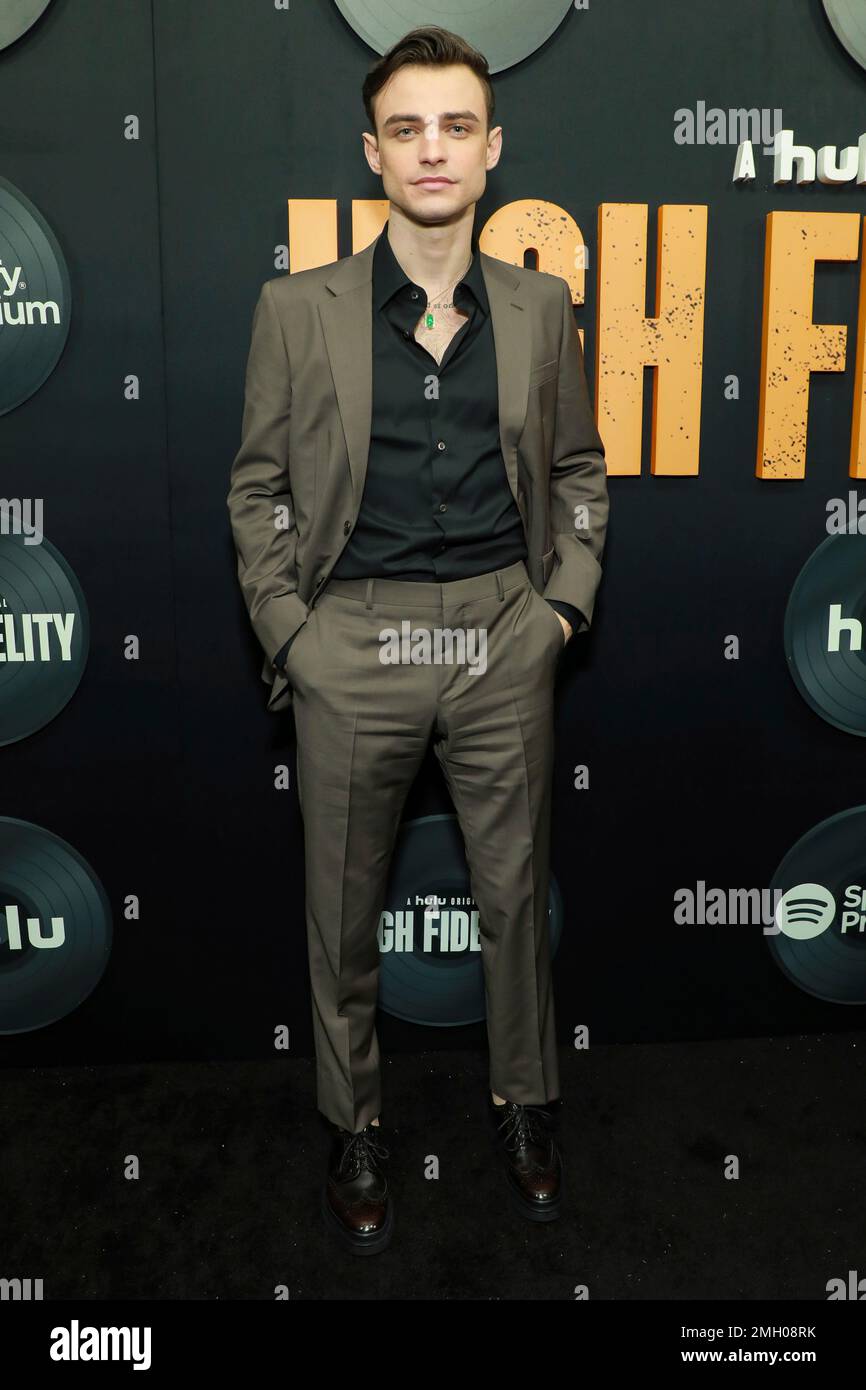Thomas Doherty attends the premiere of Hulu's "High Fidelity" at ...