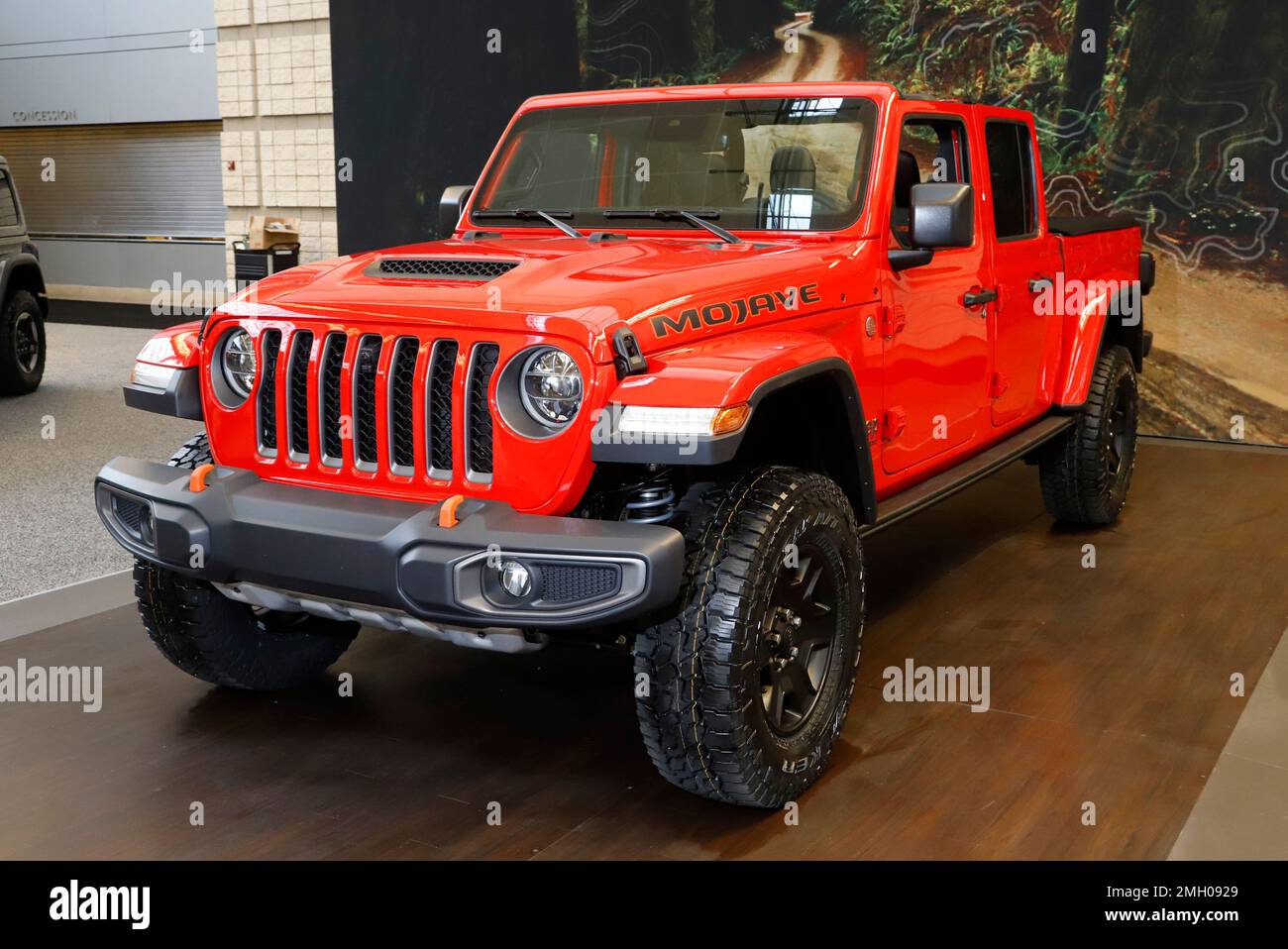 This is a 2020 Jeep Gladiator Overland 4x4 on display at the 2020 ...