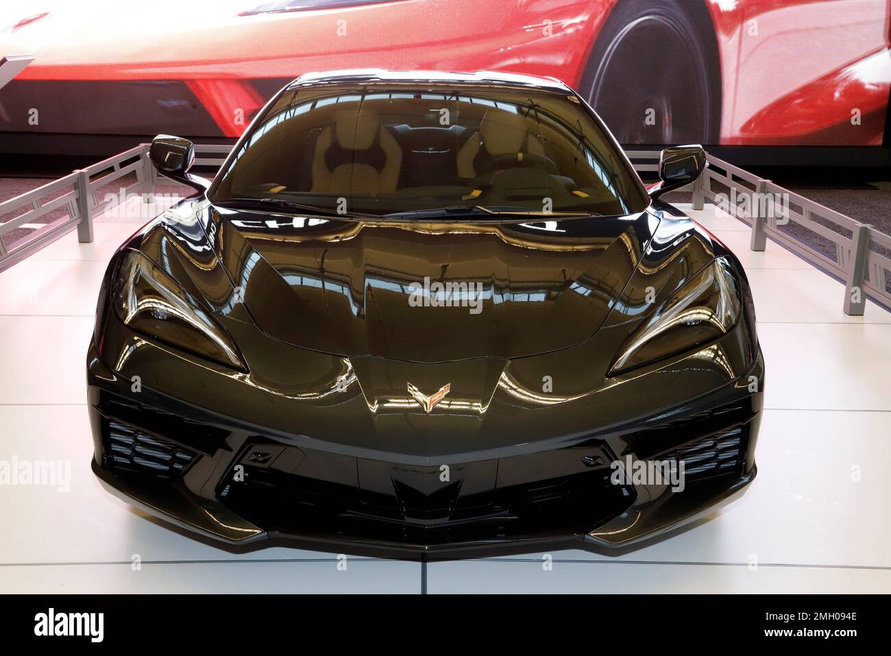 This is a 2020 Corvette Stingray on display at the 2020 Pittsburgh ...