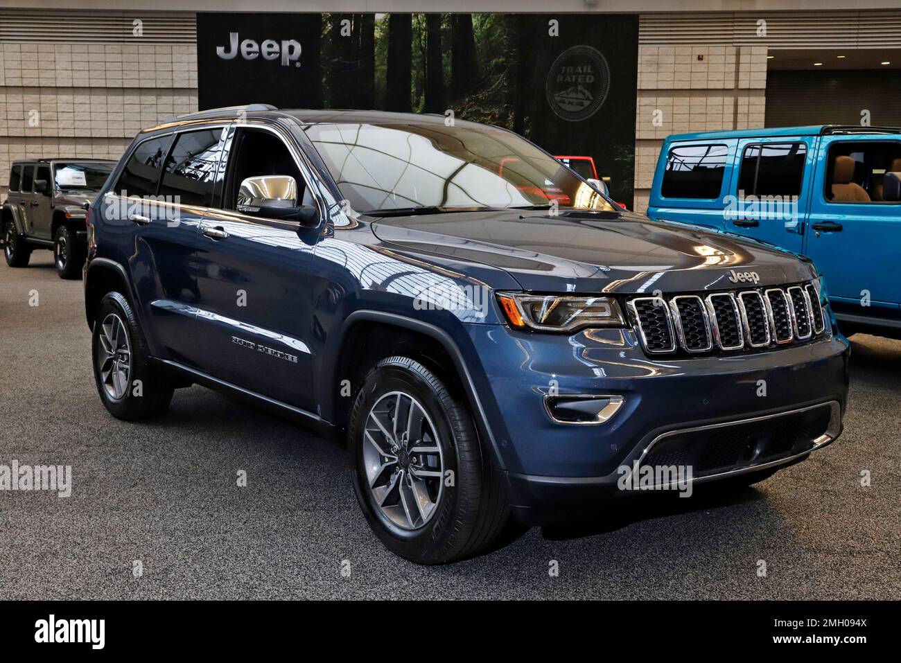 This is a 2020 Jeep Grand Cherokee Limited 4x4 on display at the 2020 ...