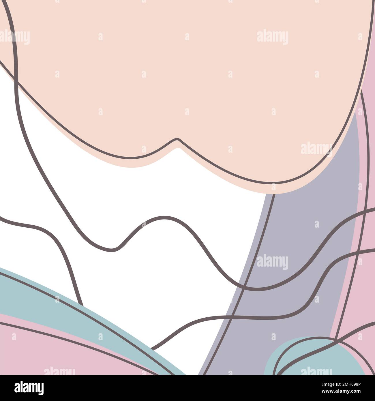 Minimal geometric abstract background. Creative doodle pattern in ...