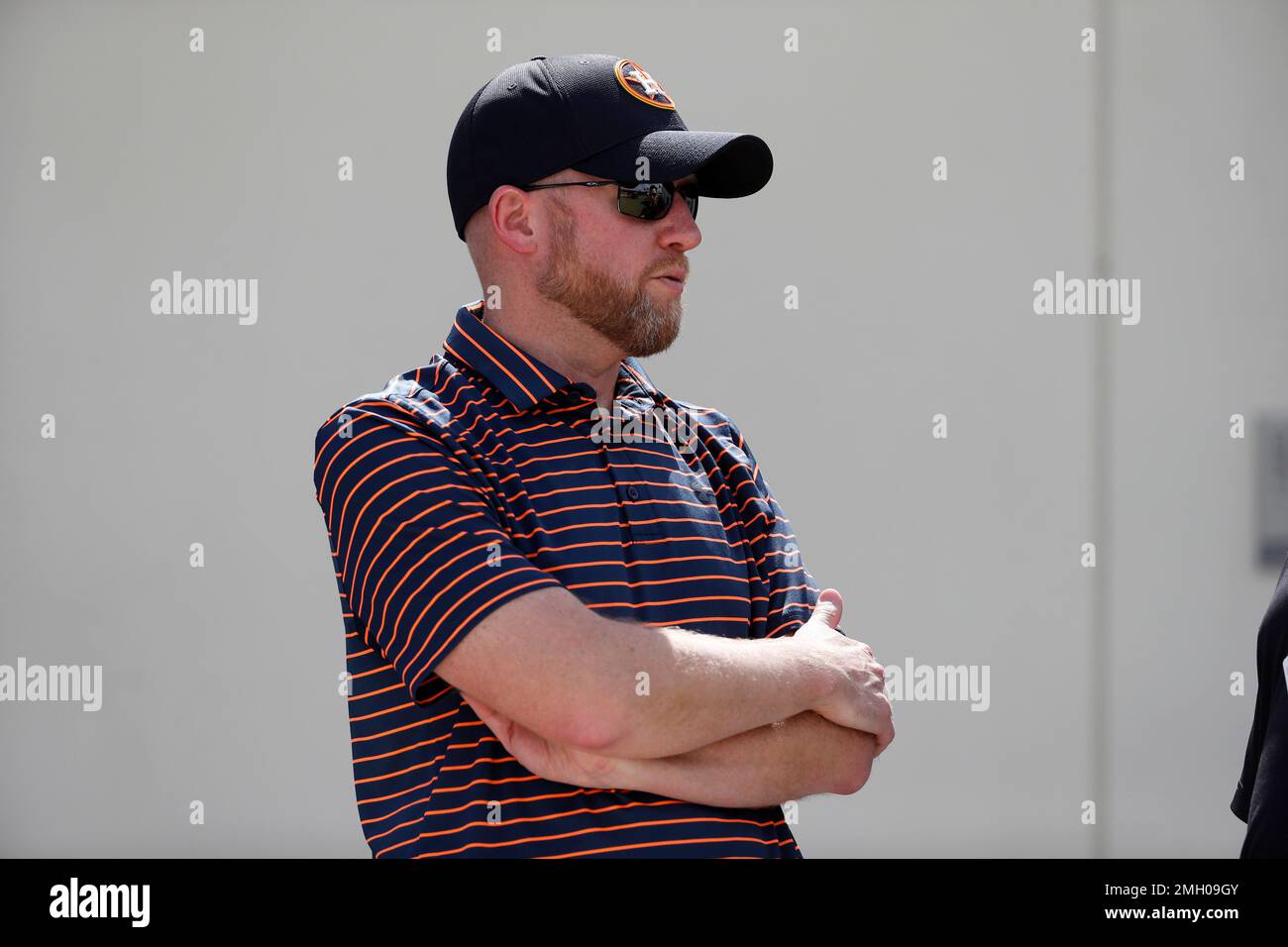 Houston Astros general manager James Click is seen during spring ...