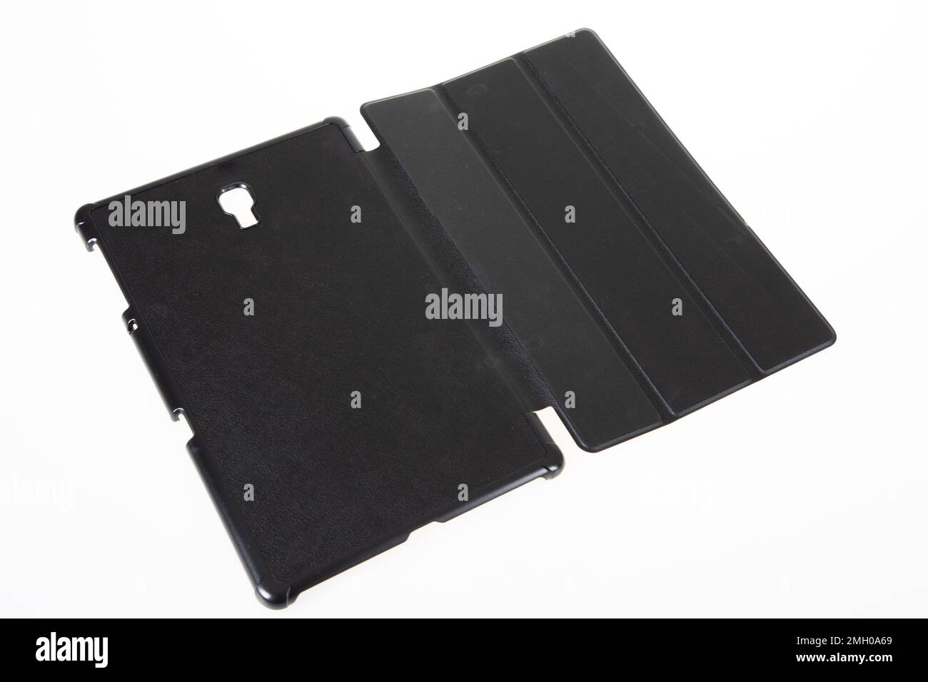 Tablet cover open case empty computer protective isolated on white ...
