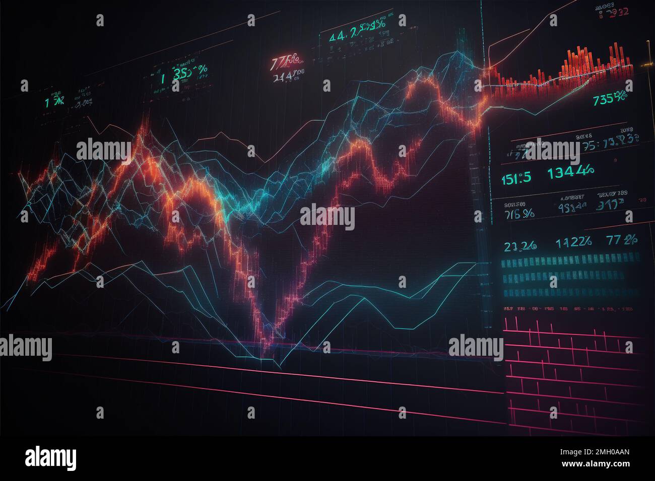 Financial report stock ticker hi-res stock photography and images - Alamy
