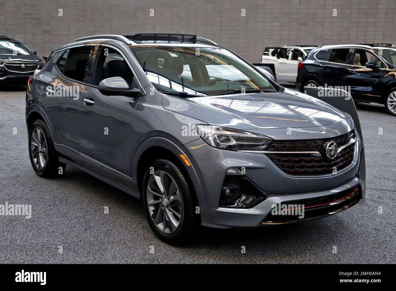 This is a 2020 Buick Encore GX Sport Touring model on display at the ...