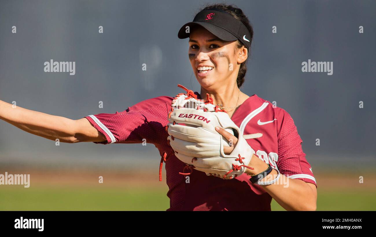 Santa Clara's Allyson Ferreira during an NCAA softball game on Friday ...