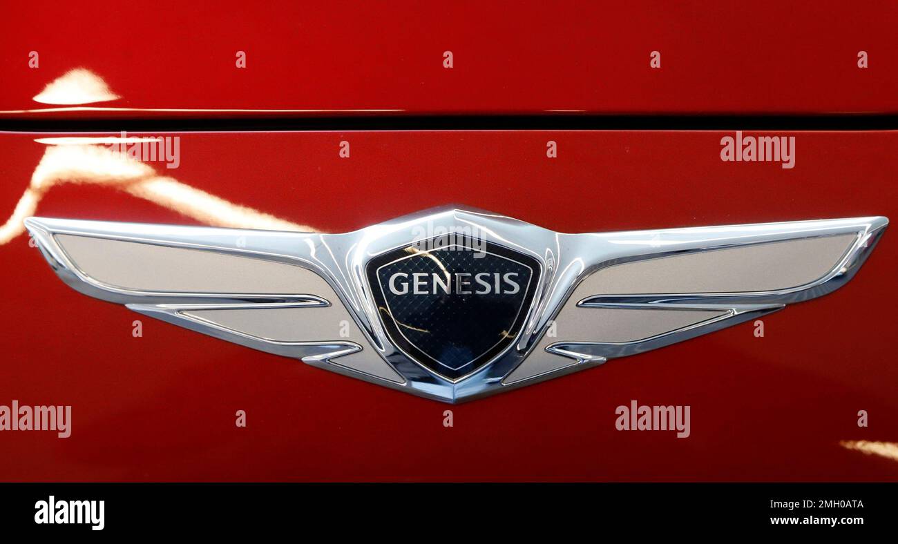 This is the Genesis logo on the rear of a G70 AWD Elite model on ...