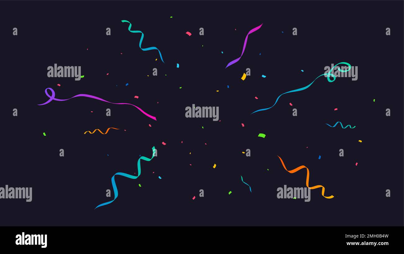 Confetti Background. Festive Backdrop. Party Design With Colorful ...