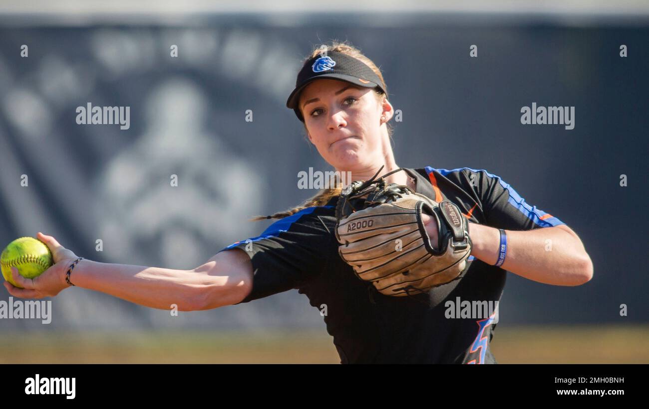 Boise State's Autumn Bennett during an NCAA softball game on Friday ...