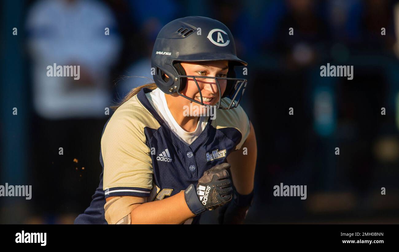 UC Davis' Sommer Kisling during an NCAA softball game on Friday, Feb. 7 ...