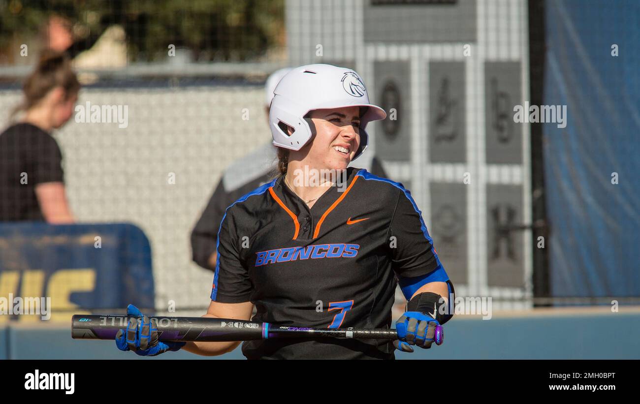 Boise State's Bradie Fillmore during an NCAA softball game on Friday ...