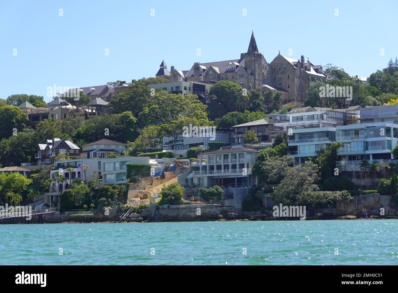 Kincoppal - Rose Bay, independent school, seen from Rose Bay harbour Sydney Harbour, Sydney ...