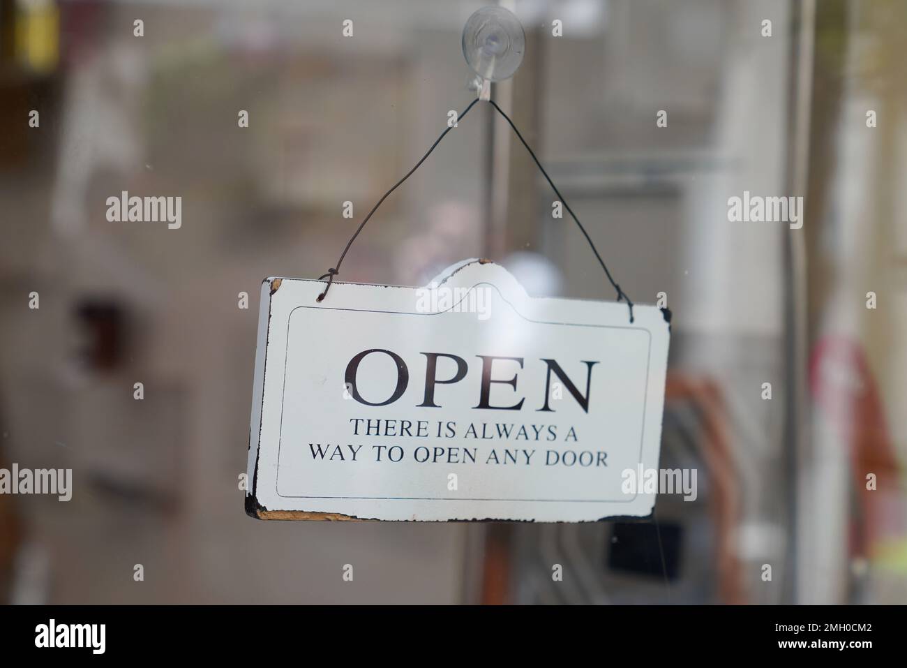 windows vintage shop sign saying open there is always a way to open any ...