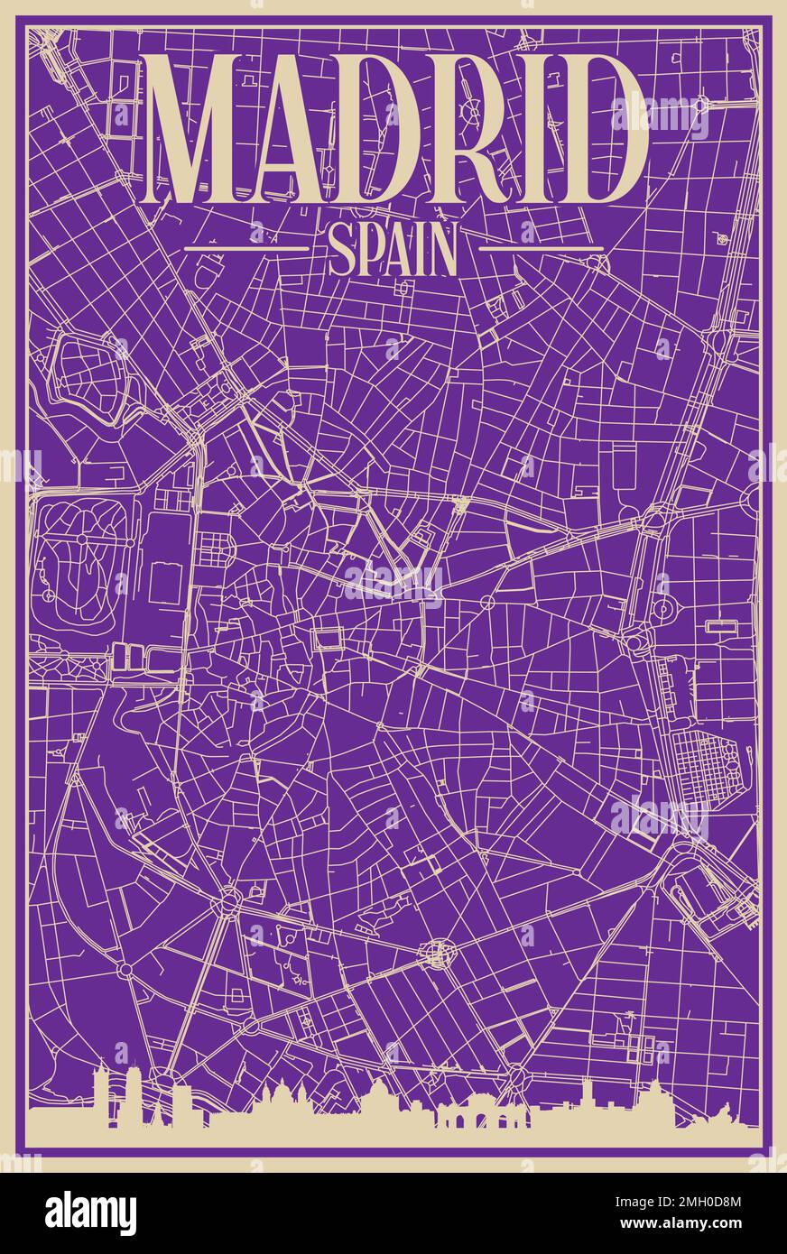 Downtown Madrid Spain Map