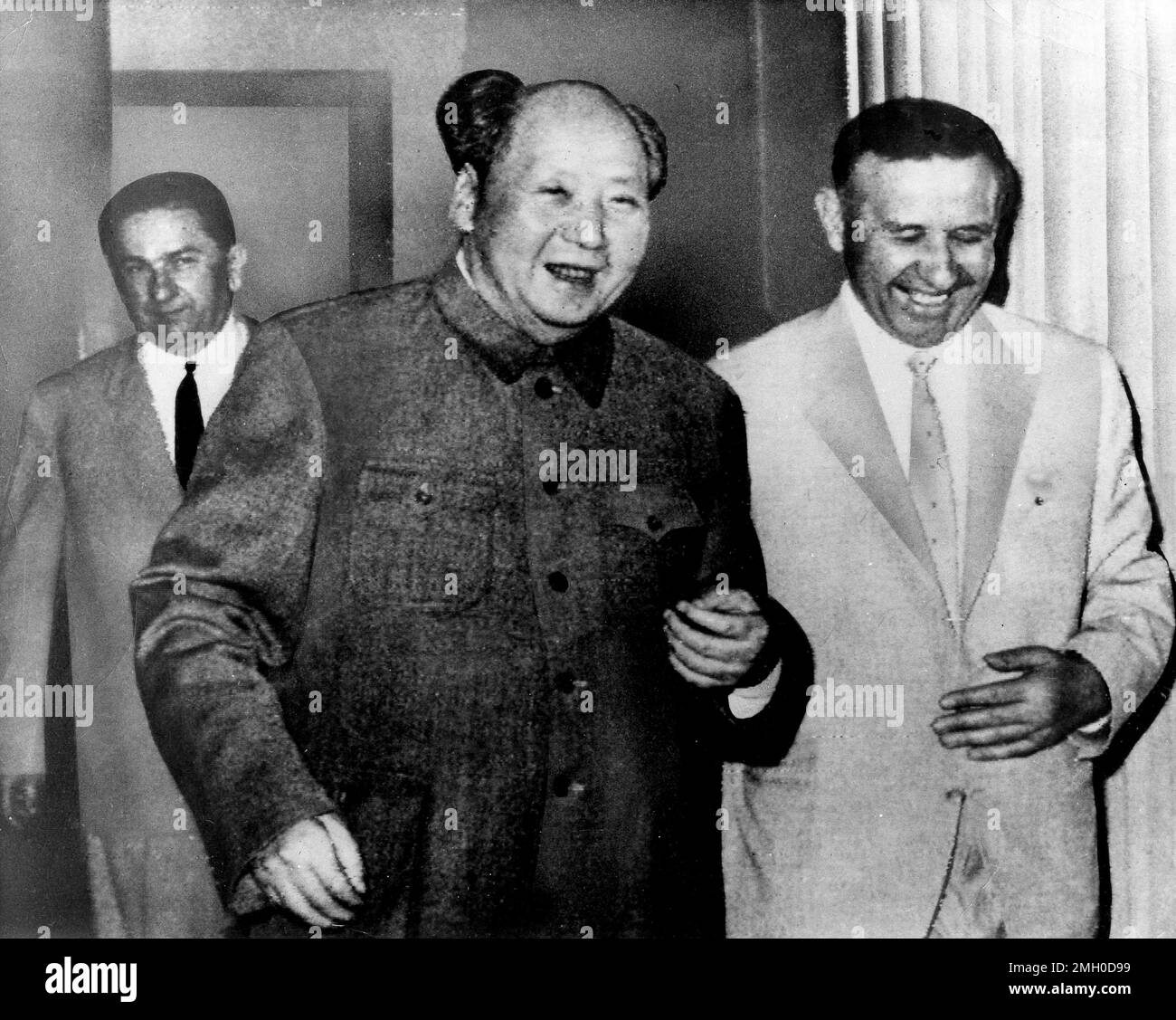 Mao Tse-tung, Chinese Communist leader, makes his first public ...