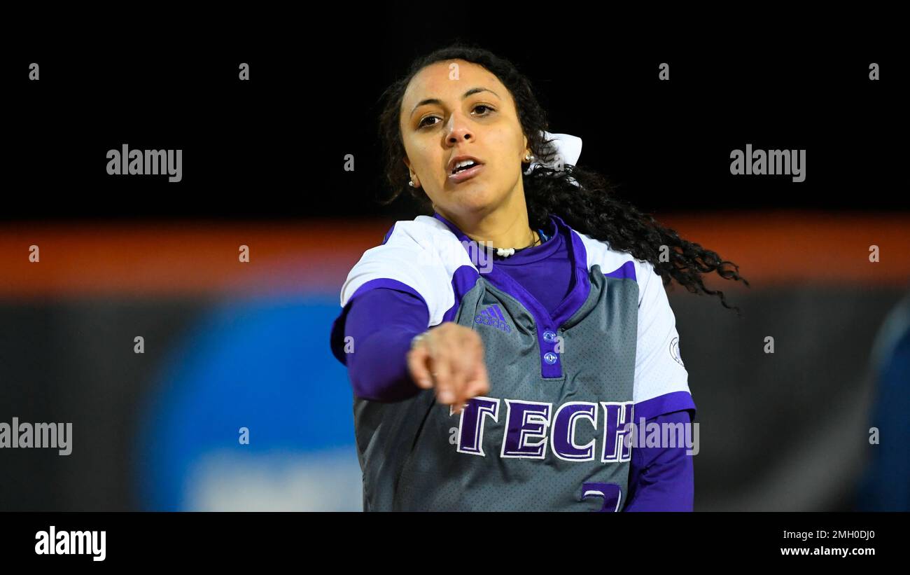 Tennesse Tech player Alexis Trimiar is shown during an NCAA softball ...