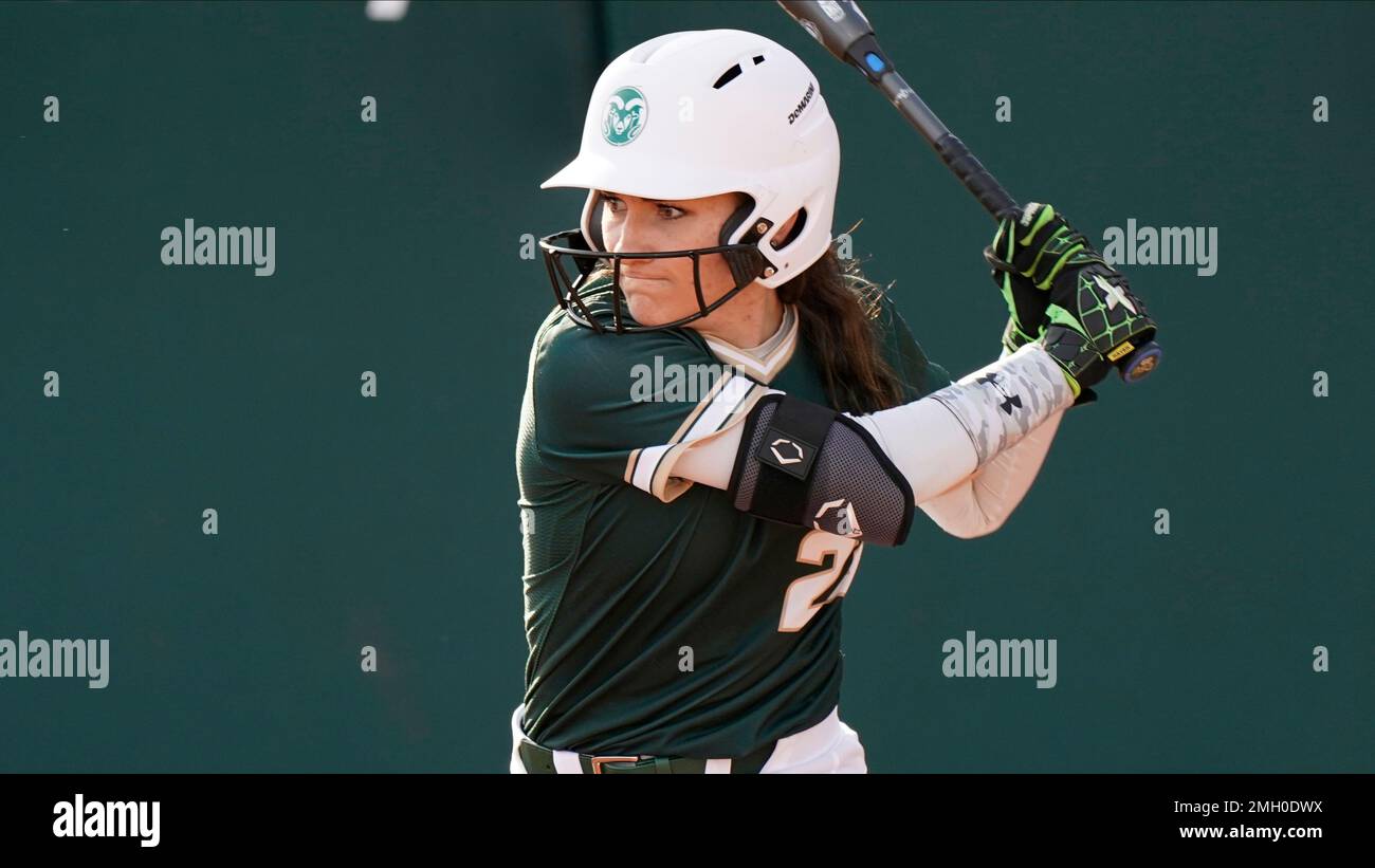 Colorado State's Jordan Acosta (23) looks to hit during an NCAA college ...