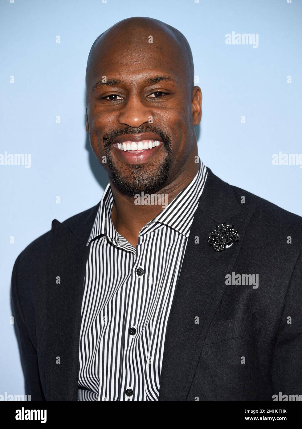 Actor Vernon Davis attends the premiere of "Downhill" at the SVA ...