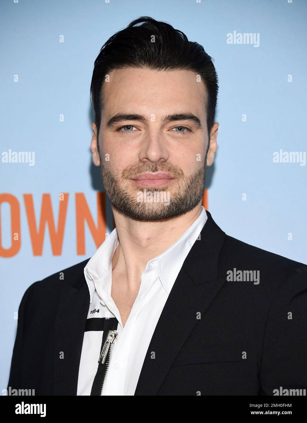 Actor Giulio Berruti attends the premiere of "Downhill" at the SVA ...