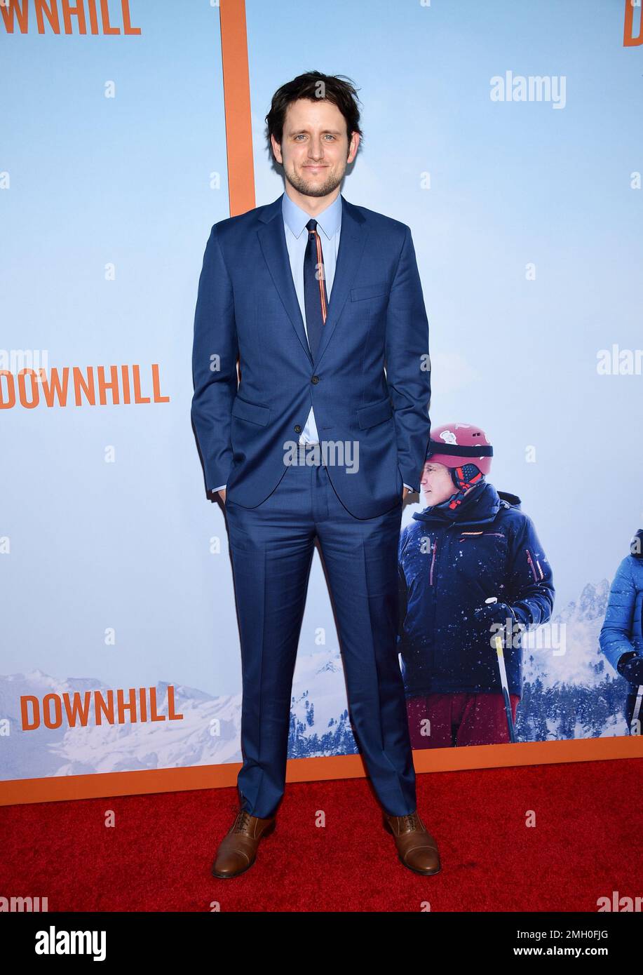 Actor Zach Woods attends the premiere of "Downhill" at the SVA Theatre ...