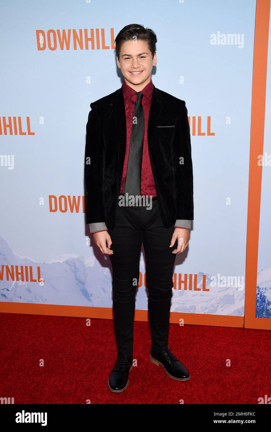 Actor Ammon Jacob Ford attends the premiere of "Downhill" at the SVA ...