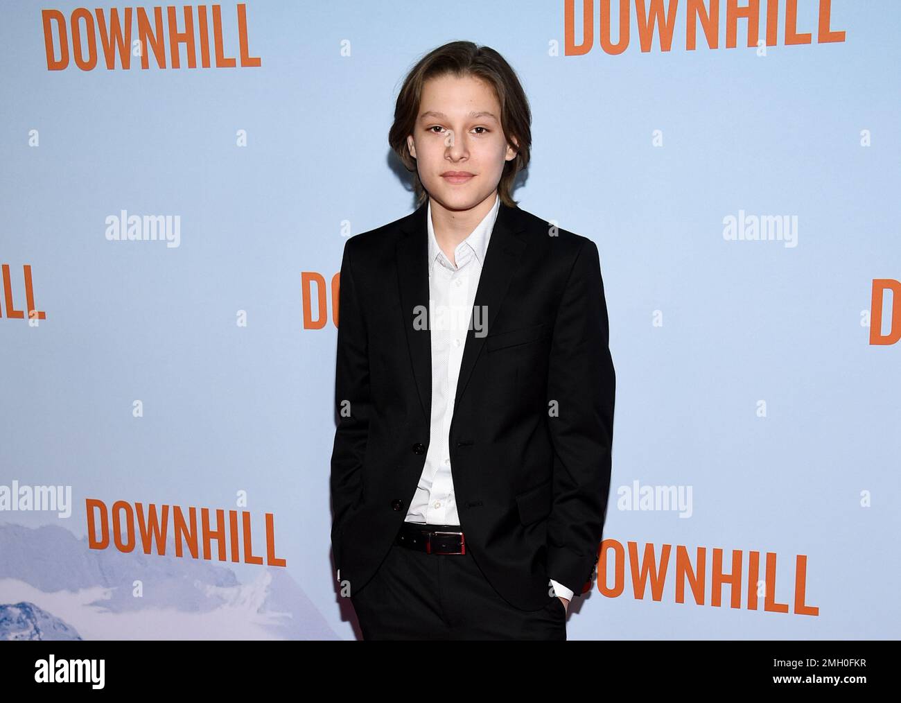 Actor Julian Grey attends the premiere of "Downhill" at the SVA Theatre ...