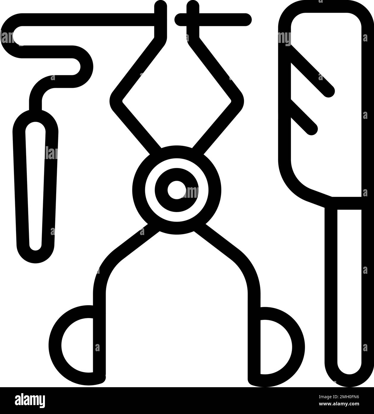 Surgery tools icon outline vector. Emergency room. Patient help Stock ...