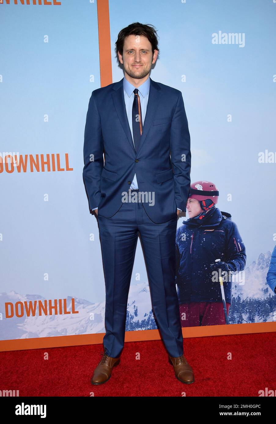 Actor Zach Woods attends the premiere of "Downhill" at the SVA Theatre ...