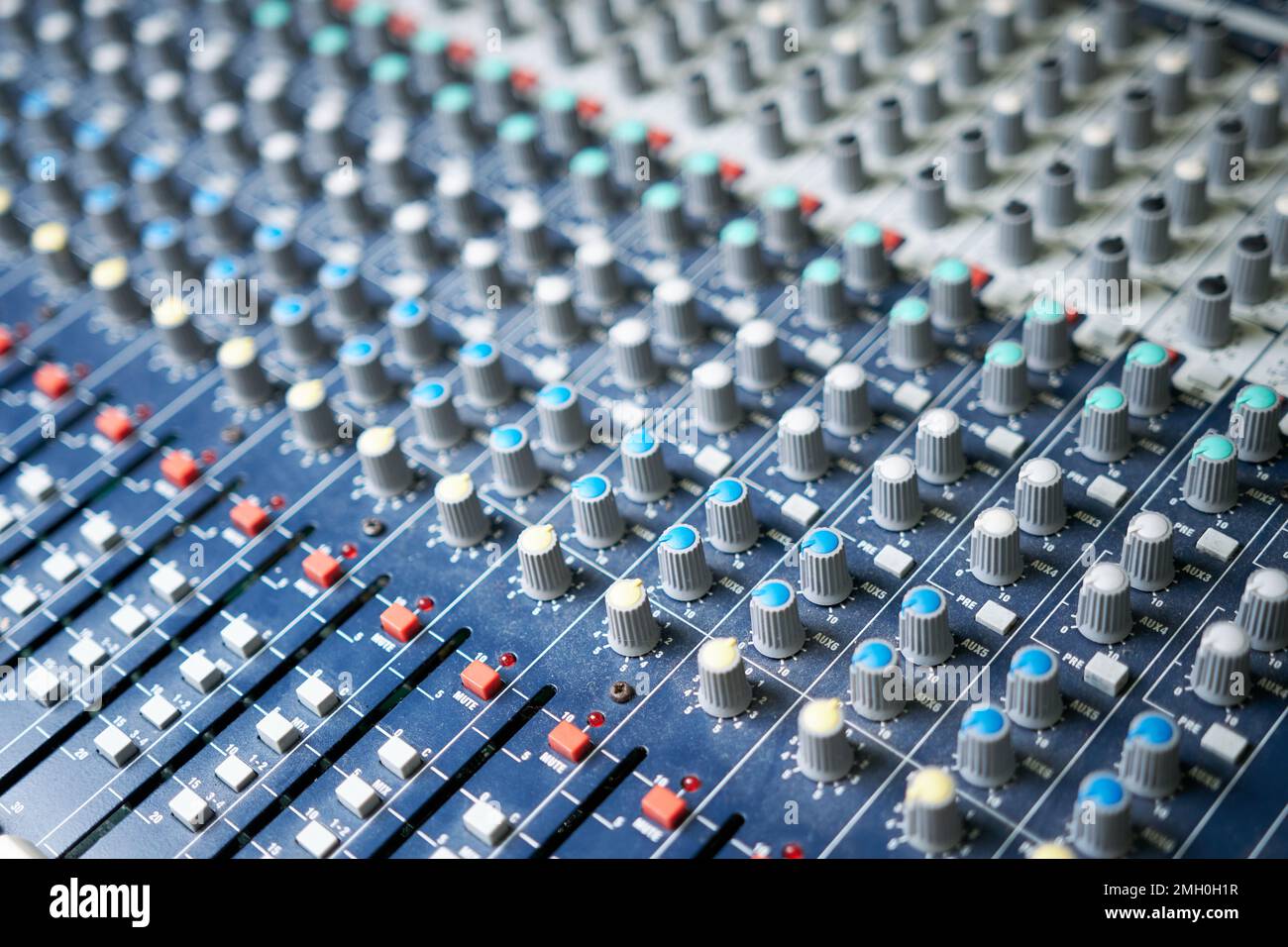 Analog mixing console at Recording sound Studio Studio Stock Photo - Alamy
