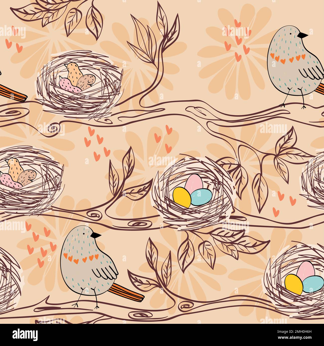 Vector Bird nest Stock Vector Image & Art - Alamy